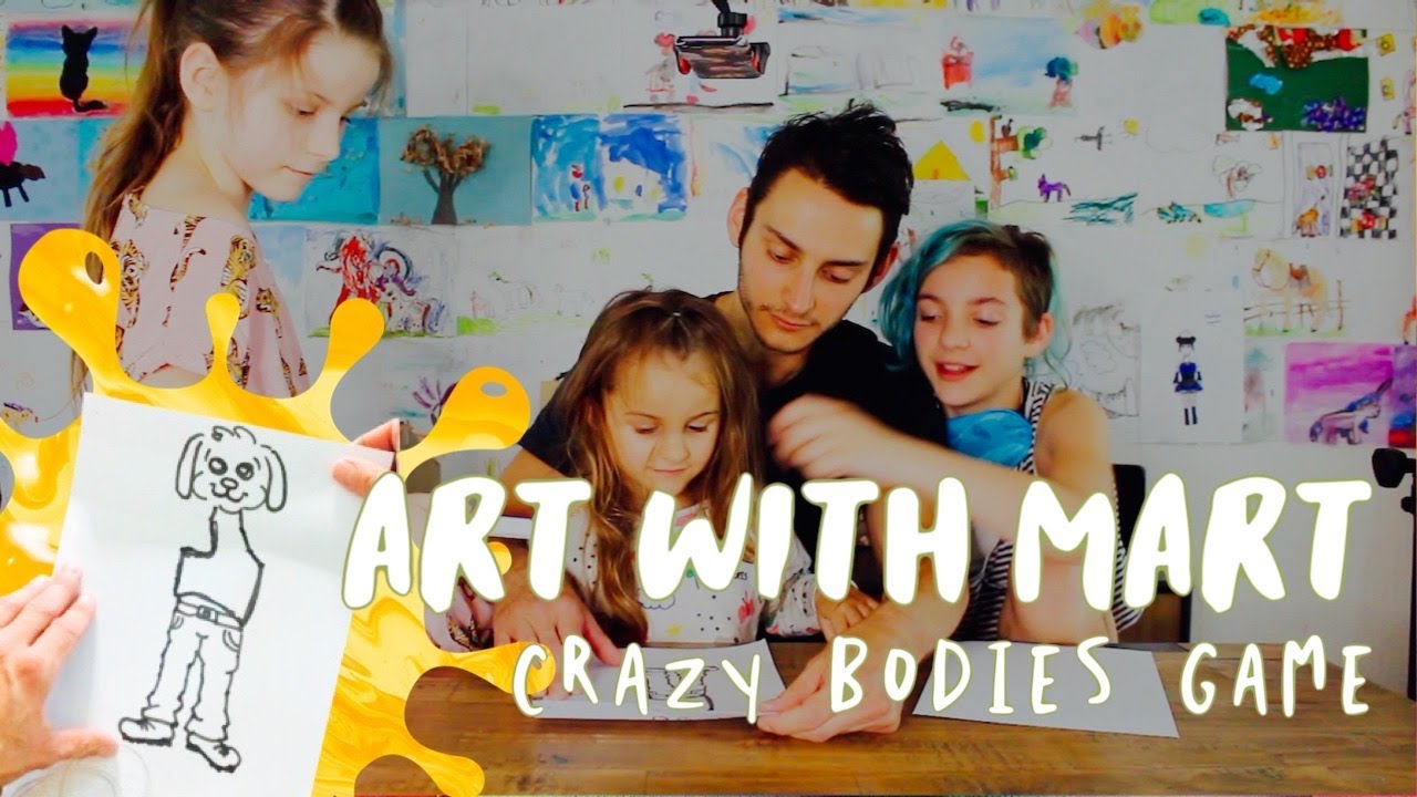 ART WITH MART: Crazy Bodies game for all the family! Family art ...