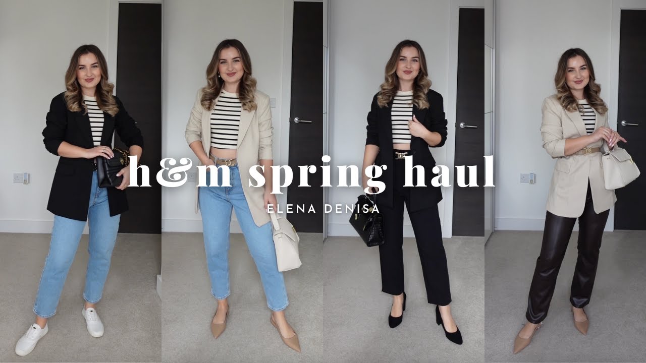 H&M SPRING TRANSITIONAL HAUL | PETITE FASHION | ELENA D. - YouTube