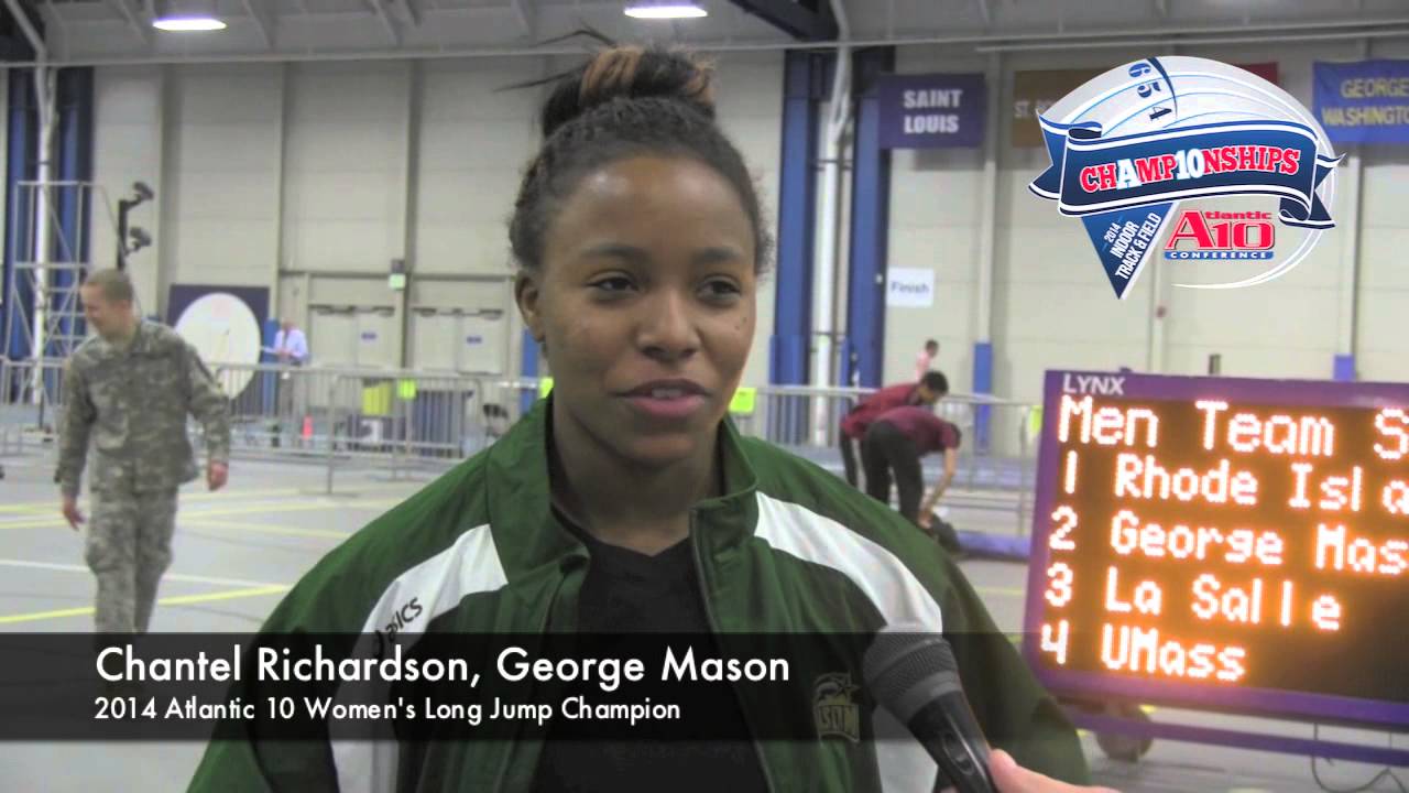 2014 A-10 Women's Long Jump - Chantel Richardson, George Mason - YouTube