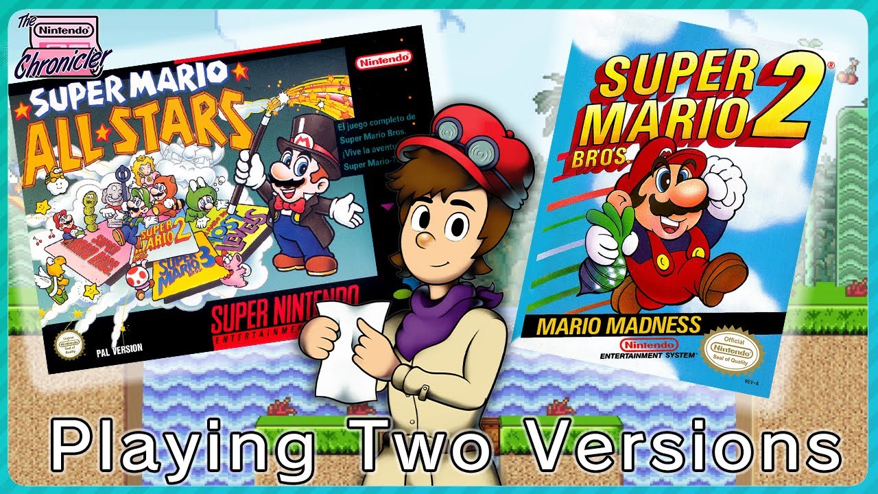 Playing Two Versions of Super Mario Bros. 2 (All-Star and NES) - YouTube
