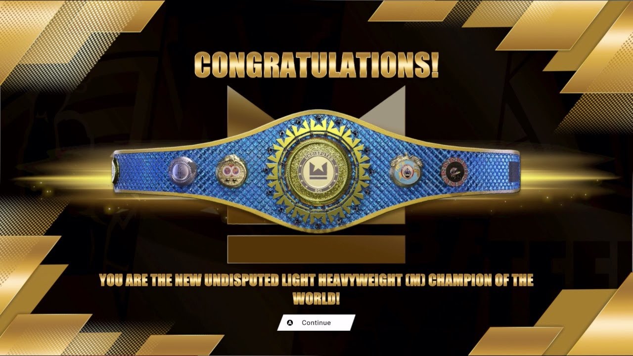 Career Mode: Fighting for the Undisputed Light Heavyweight Title WBO ...