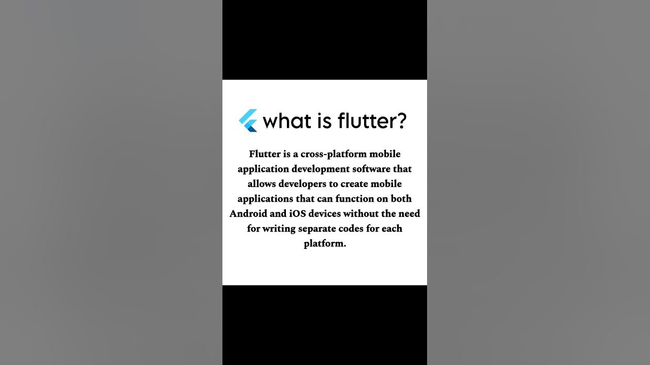 Flutter Interview Series Q1 What Is Flutter Coding Codinglife Flutter Dart