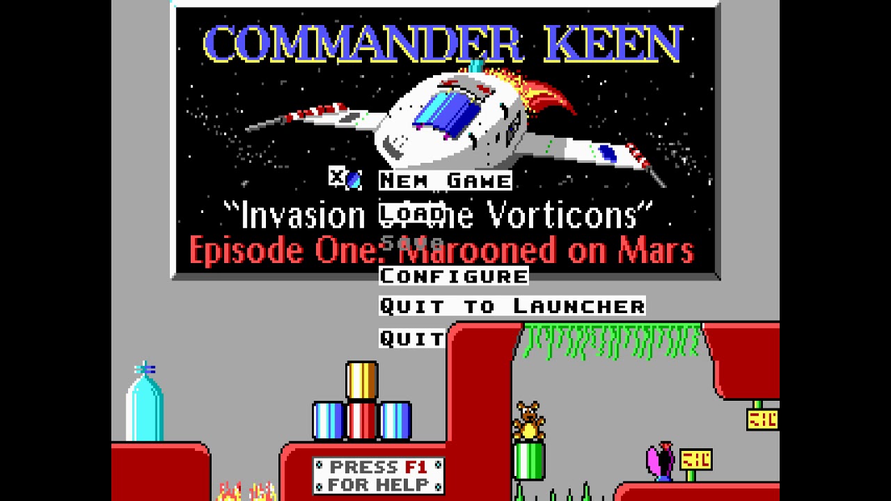 Jay plays Commander Keen 1: Marooned on Mars (Commander Genius) - YouTube