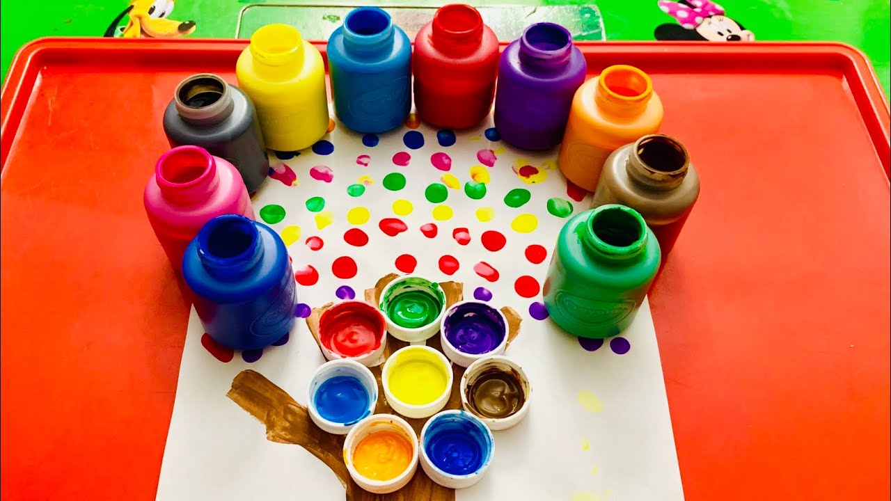 Finger Painting for Kids | Finger Family Color Song | Ryan Hand ...