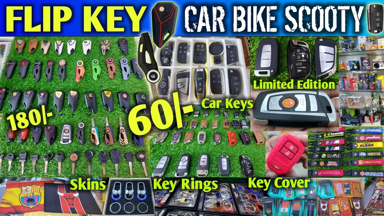FLIP KEY for CAR BIKE & SCOOTY | Skins, Keyrings, Tags, Decals ...