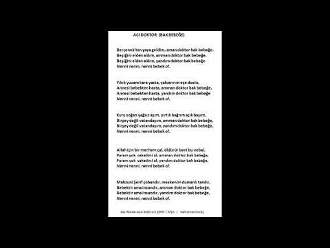 ACI DOKTOR (BAK BEBEĞE)