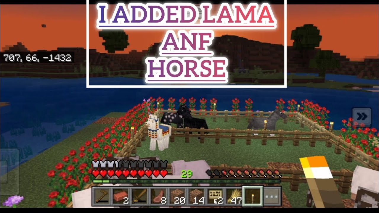 Day- 13 I Added Lama And Horse #trending #minecraft #gaming #funny # ...