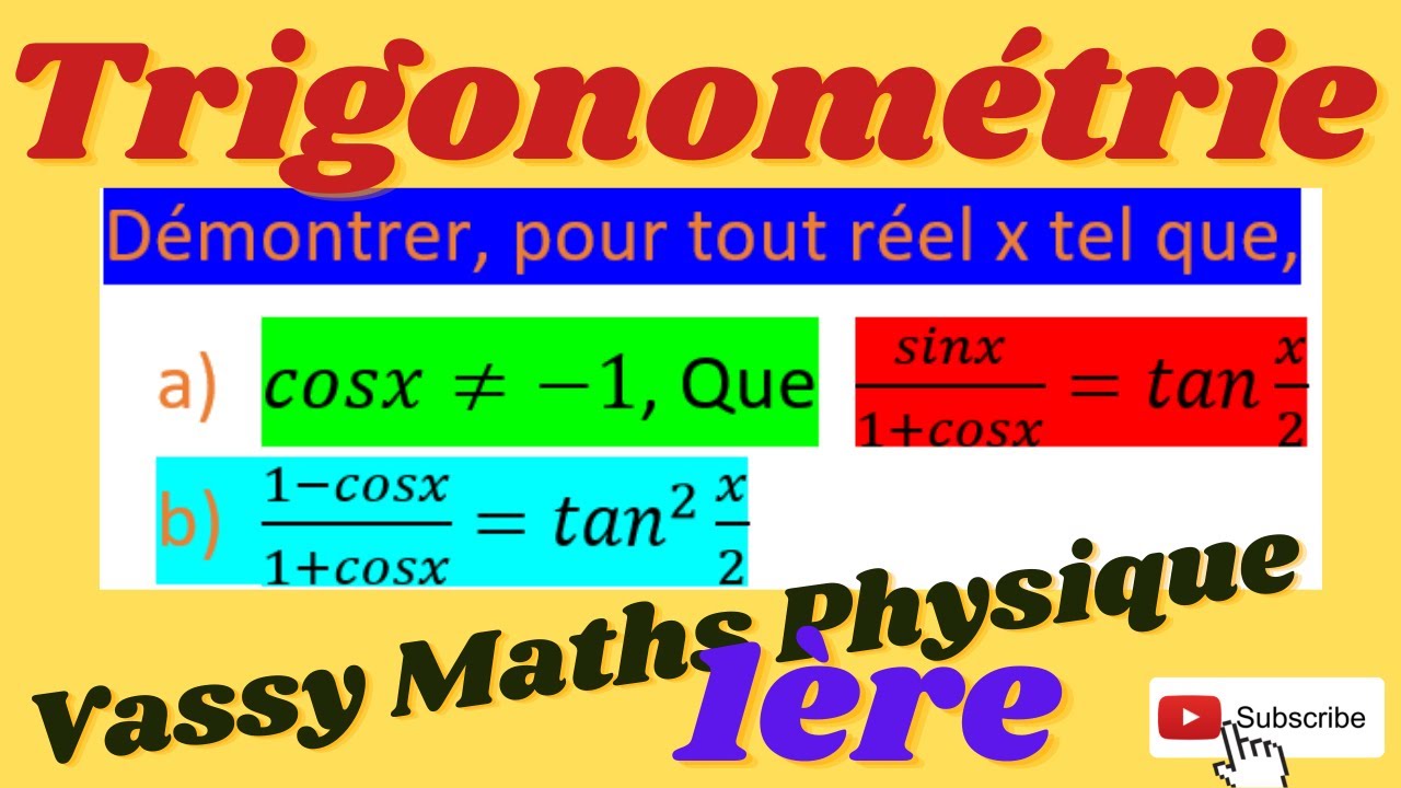 Identité Trigonométrique : Exercice #C2 - YouTube