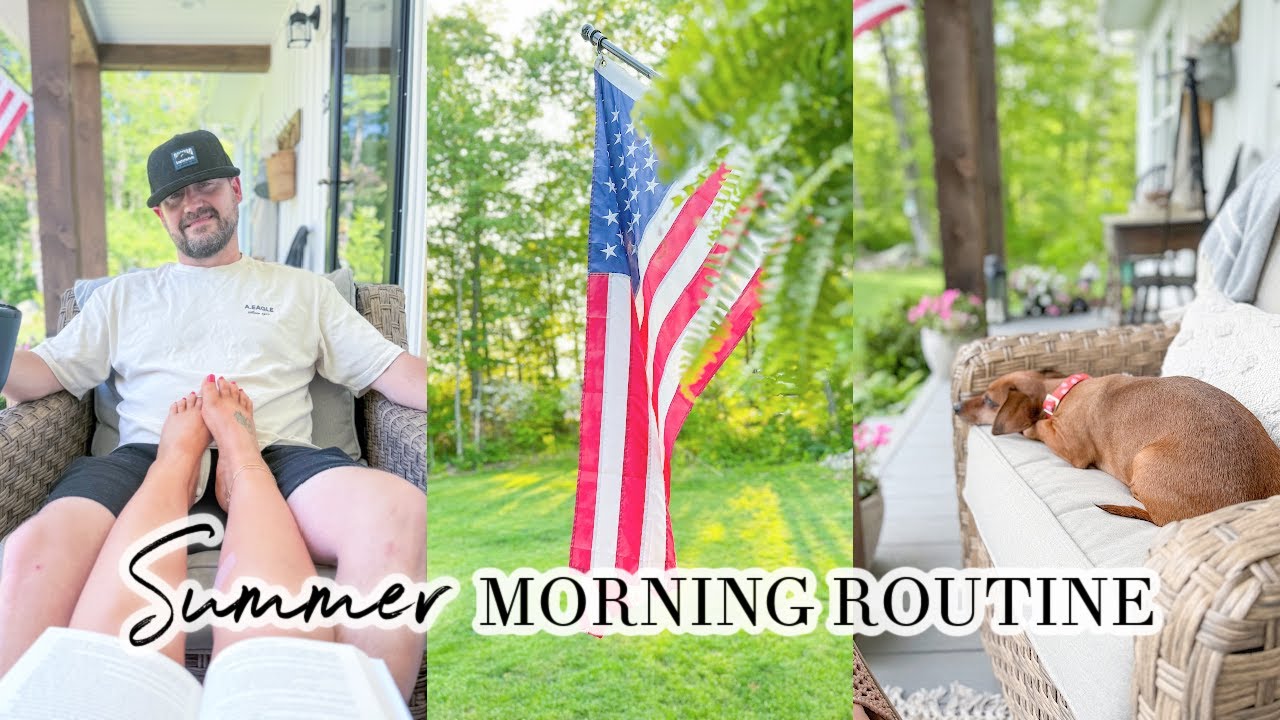 SUMMER MORNING ROUTINE // PRODUCTIVE YET RELAXING SUMMER MORNING ...