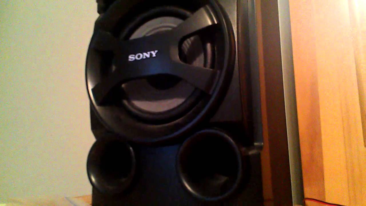 Sony MHC-EC69I bass/sound test - YouTube