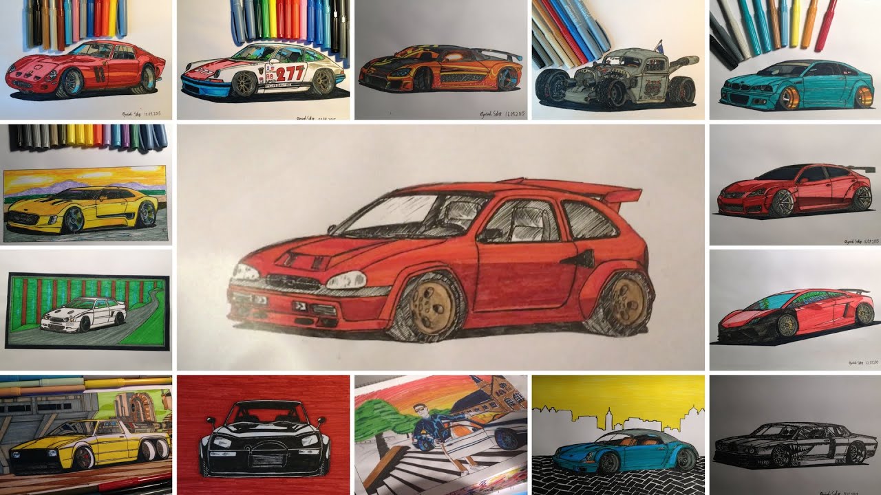 Opel Corsa "Corsatach" | Speed Drawing - YouTube