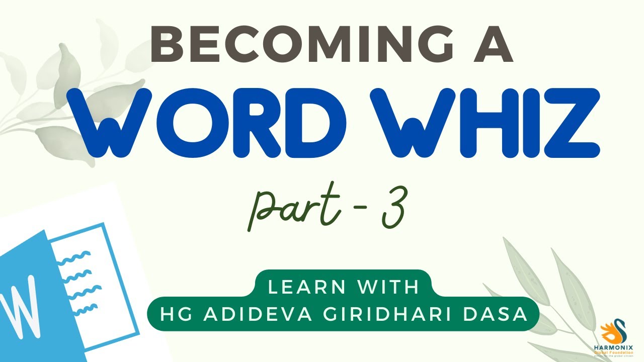 BECOMING A WORD WHIZ I How to use Microsoft Word I Word Tutorial I ...