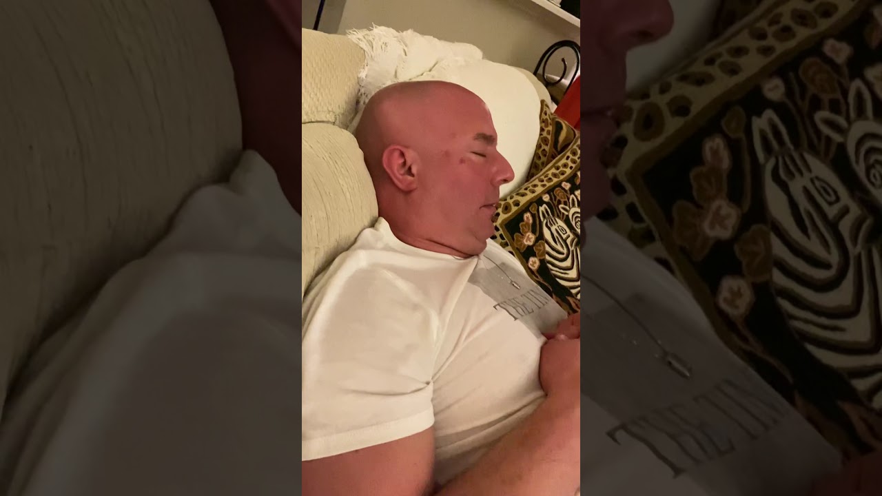 Young lady snoring - YouTube