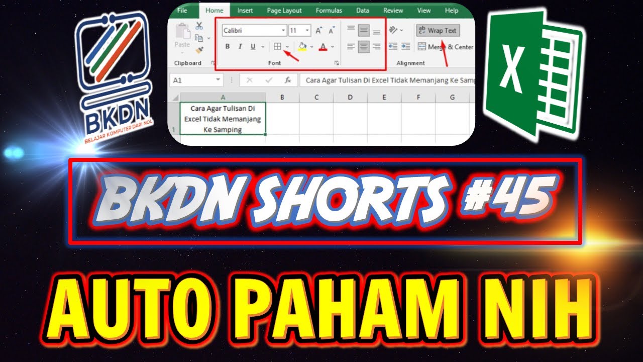 Cara Membuat Tulisan 2 Baris Dalam Satu Kotak Excel shorts How To Cara Membuat Tulisan 2 Baris Dalam Satu Kotak Excel shorts How To