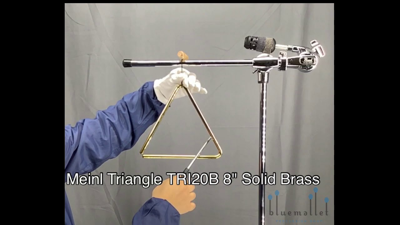 Meinl Triangle TRI20B 8"Solid Brass - YouTube
