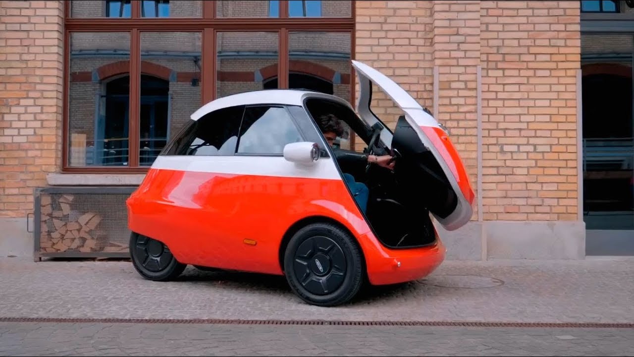 Conheça o Microlino, um incrível carro elétrico italiano - YouTube