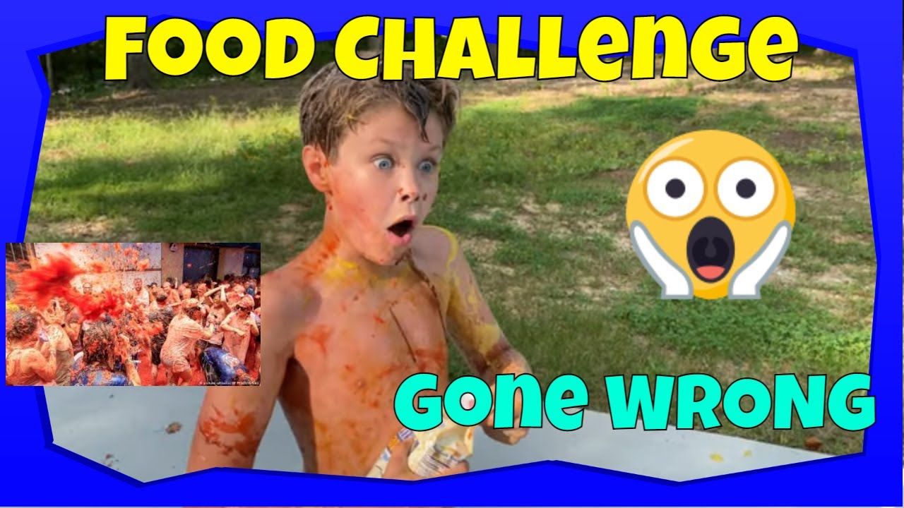 Food FIGHT Challenge gone WRONG - YouTube