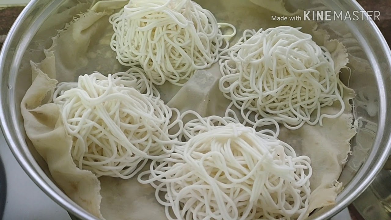 Idiyappam recipe in Tamil/ string hopper recipe/rice noodles - YouTube