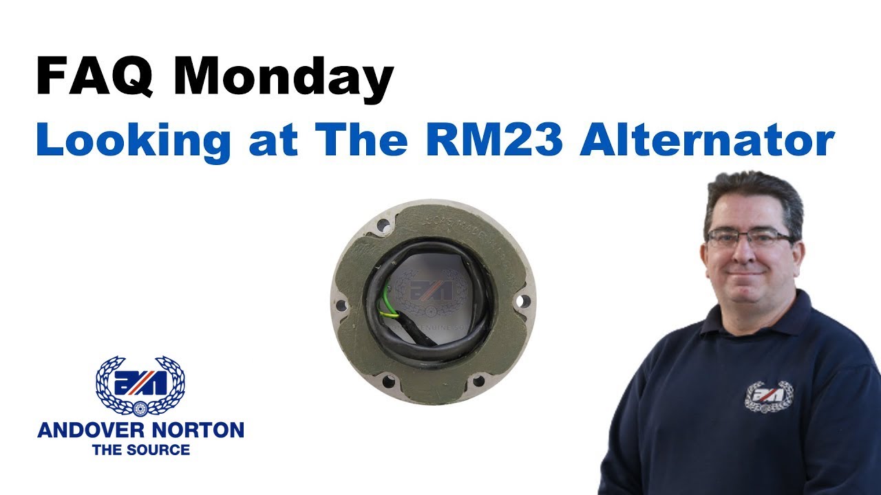 FAQ Monday - Looking at the RM23 Alternator - YouTube