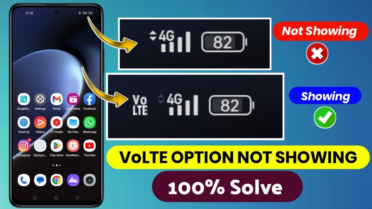 volte option not showing realme | android mobile volte problem | enable volte setting - YouTube