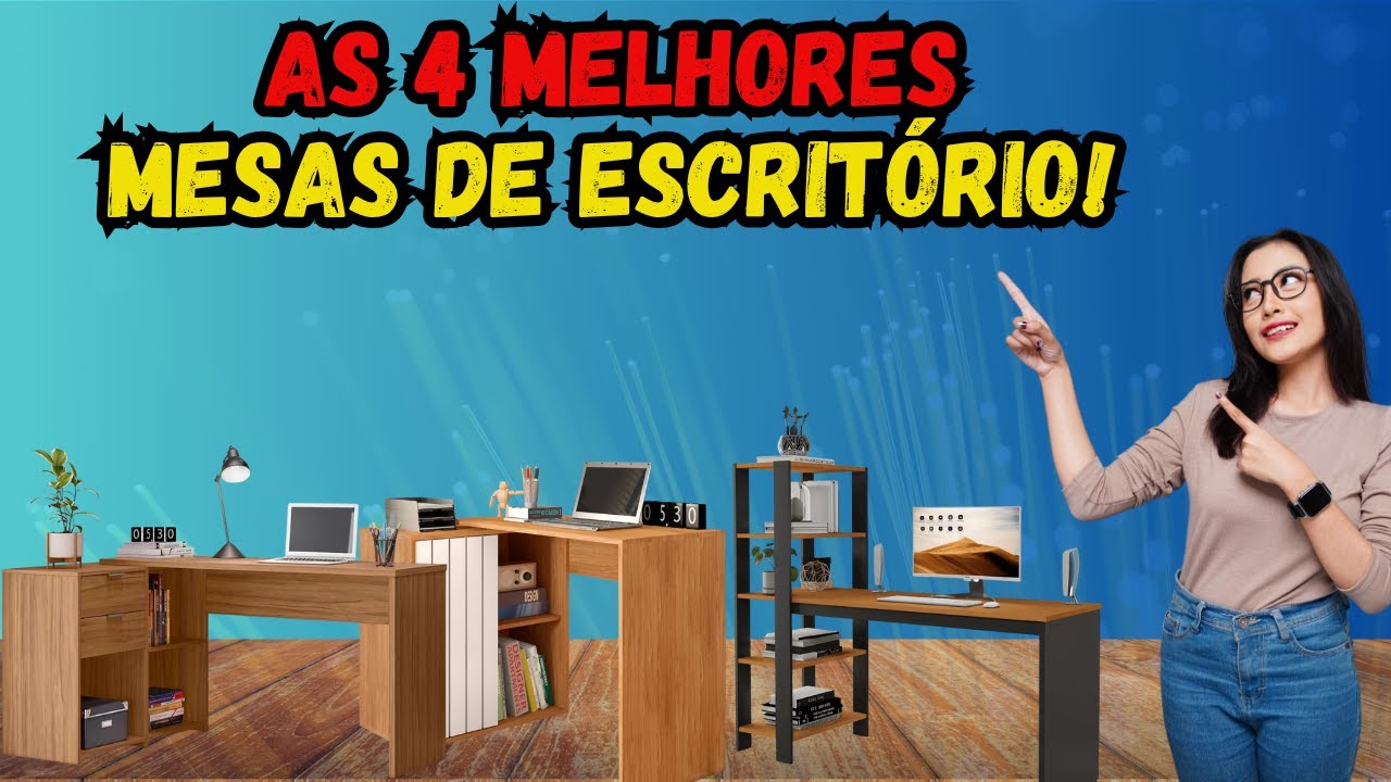 As 4 Melhores Mesas De Escritório Do Mercado! MESA DE ESCRITÓRIO EM ...