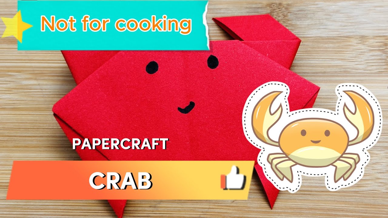 🦀 DIY Crab Paper Craft | Easy & Fun Summer Craft for Kids! - YouTube
