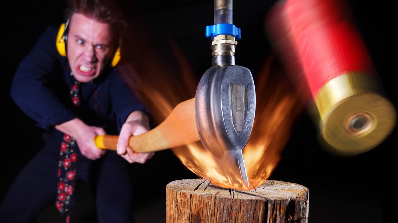 Accelerating an Axe with a Shotgun Shell