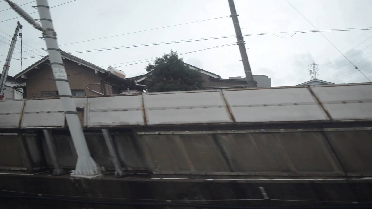 View from a shinkansen window (Japanese bullet train) - YouTube