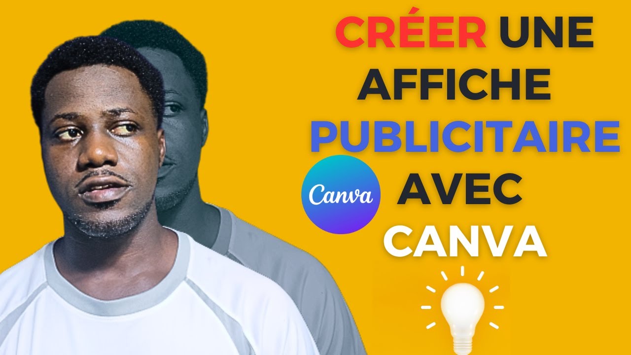 Tactique pour créer une affiche publicitaire sur Canva (Facile) - YouTube