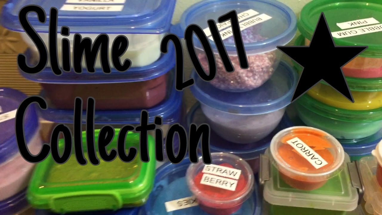 SLIME COLLECTION!! 2017 - YouTube