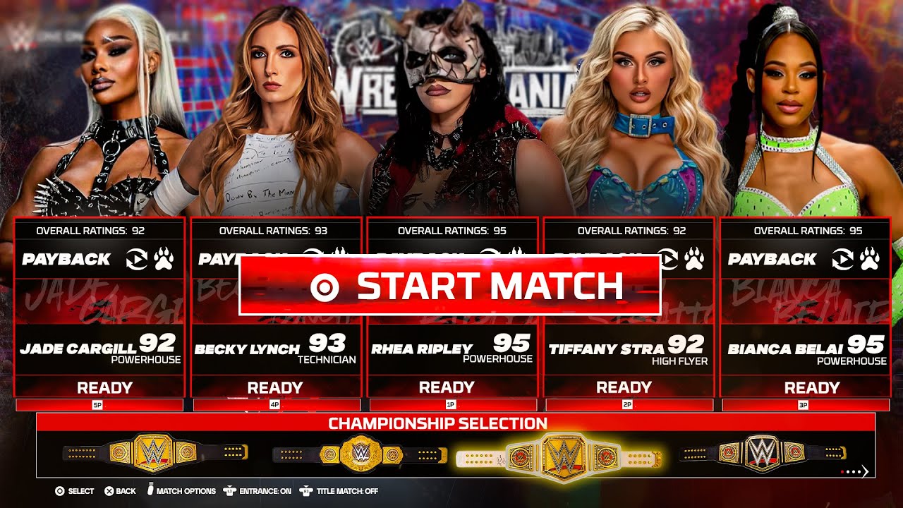 WWE 2K26: Scramble Match – Women’s World Championship Match Notion ...