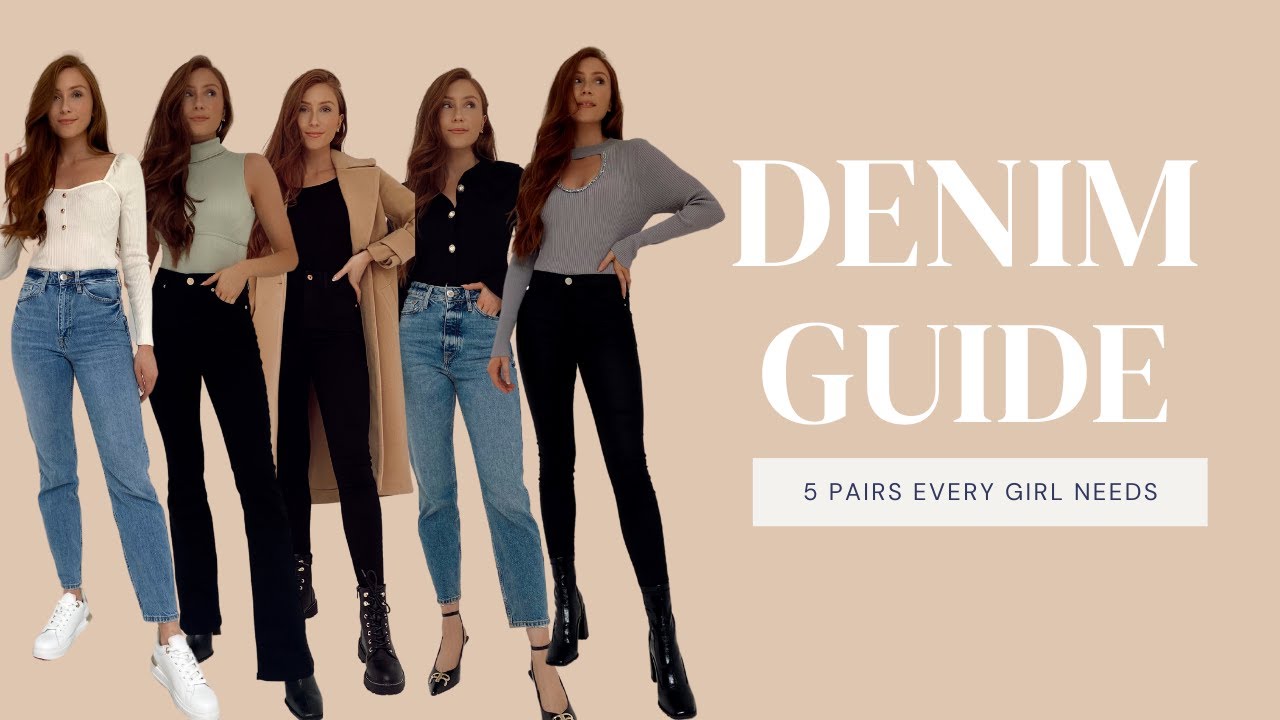 5 TYPES OF JEANS EVERY GIRL NEEDS | Denim Guide 2021 - YouTube