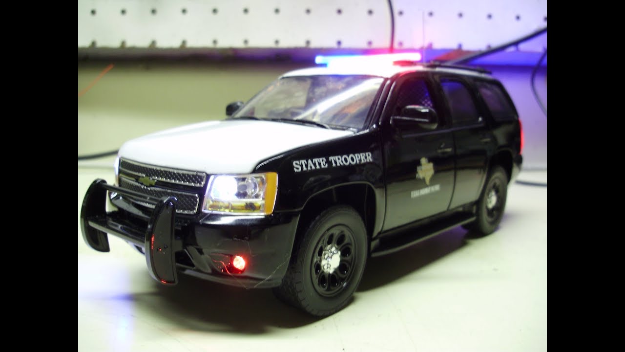 Custom 1:24 Chevy Tahoe Texas DPS State Trooper diecast model with ...