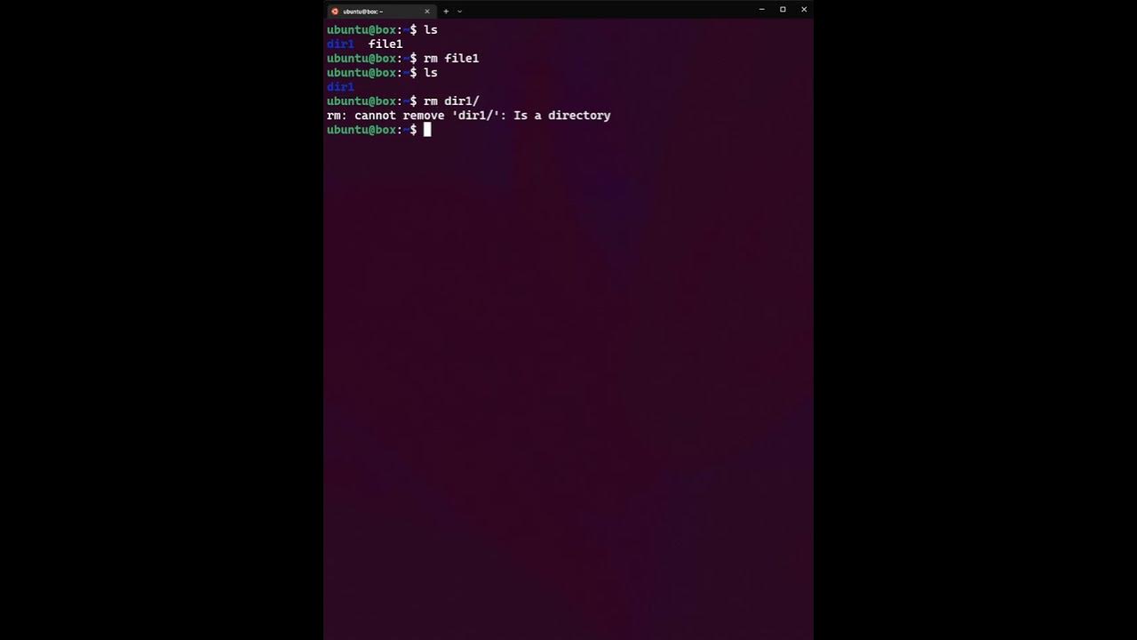 Learn Linux Commands in 60 seconds | rm files and folders #shorts - YouTube