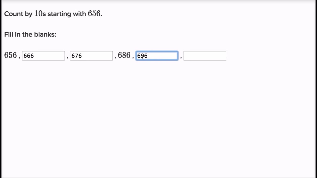 การนับทีละ 10 ตัวอย่าง | Counting by tens examples - YouTube
