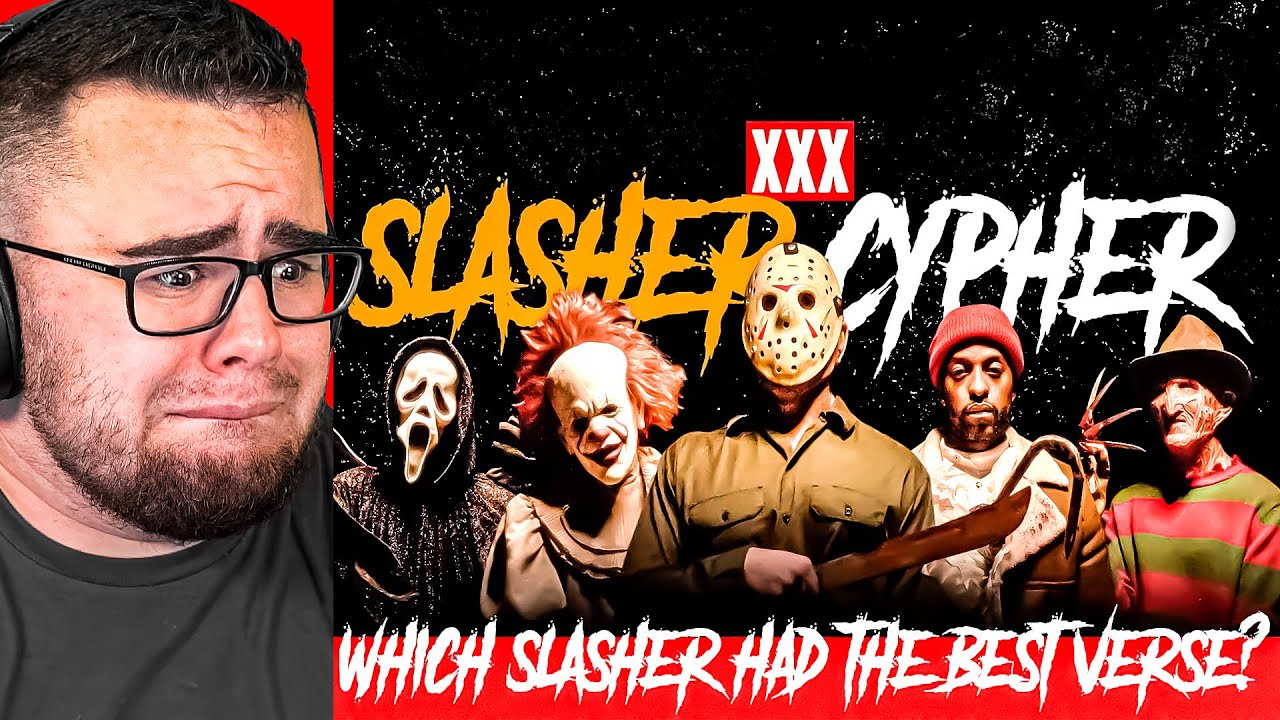 Reacting to PENNYWISE, JASON, GHOSTFACE Rap Battle Cypher! - YouTube