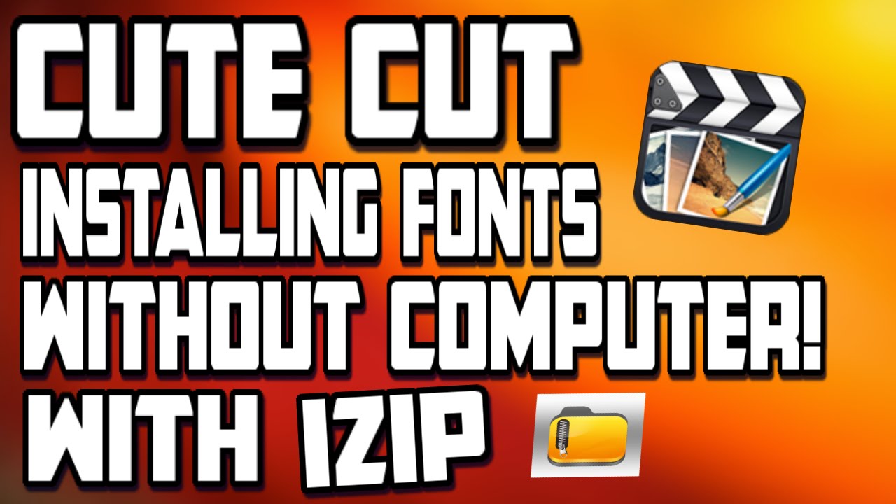 How To Install Fonts To Cute Cut // NO COMPUTER // 2015 Tutorial - YouTube