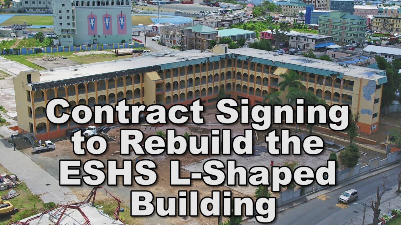 Contract Signing to Rebuild the ESHS L-Shaped Building - YouTube