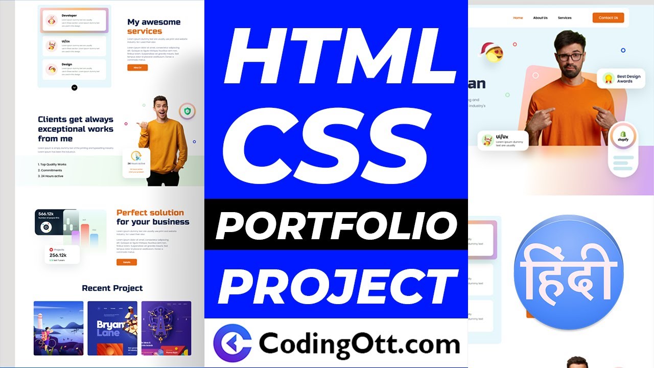 19 Css Portfolio Website Project Css 2 Tutorial For Beginners Web
