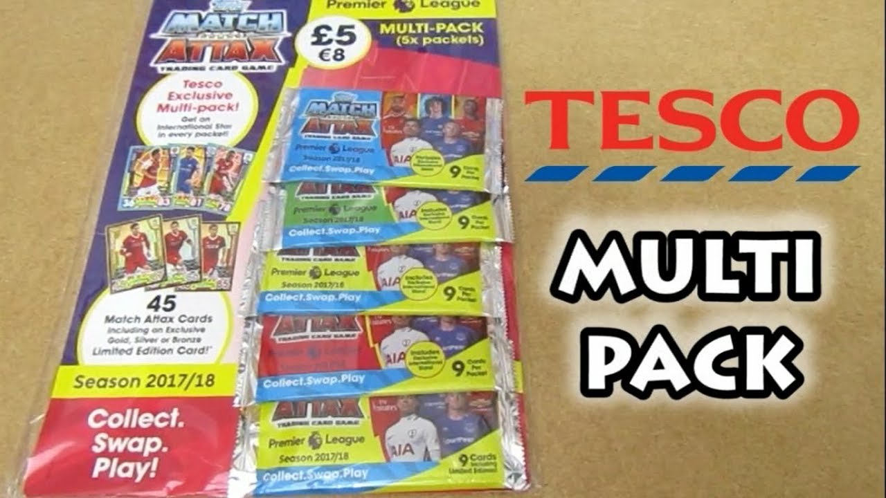 Match Attax 17/18 Tesco Multipack Opening | Exclusive International ...