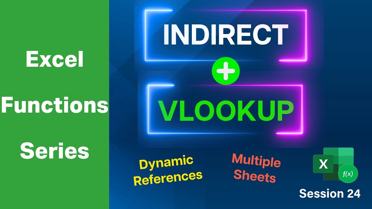 INDIRECT + VLOOKUP | Dynamic Referencing #excel #exceltips #lookup # ...
