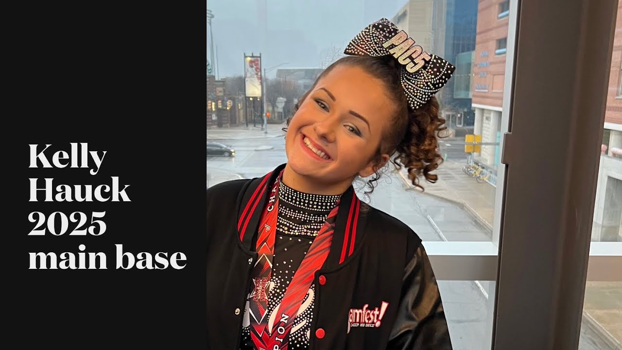 Kelly Hauck cheer college recruitment - 2025 - main base - NY - YouTube