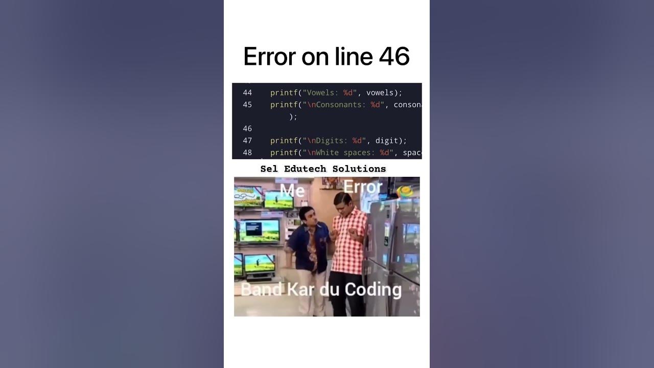 Error 😂btechkastalu Programming Programmer Coderlife Coder