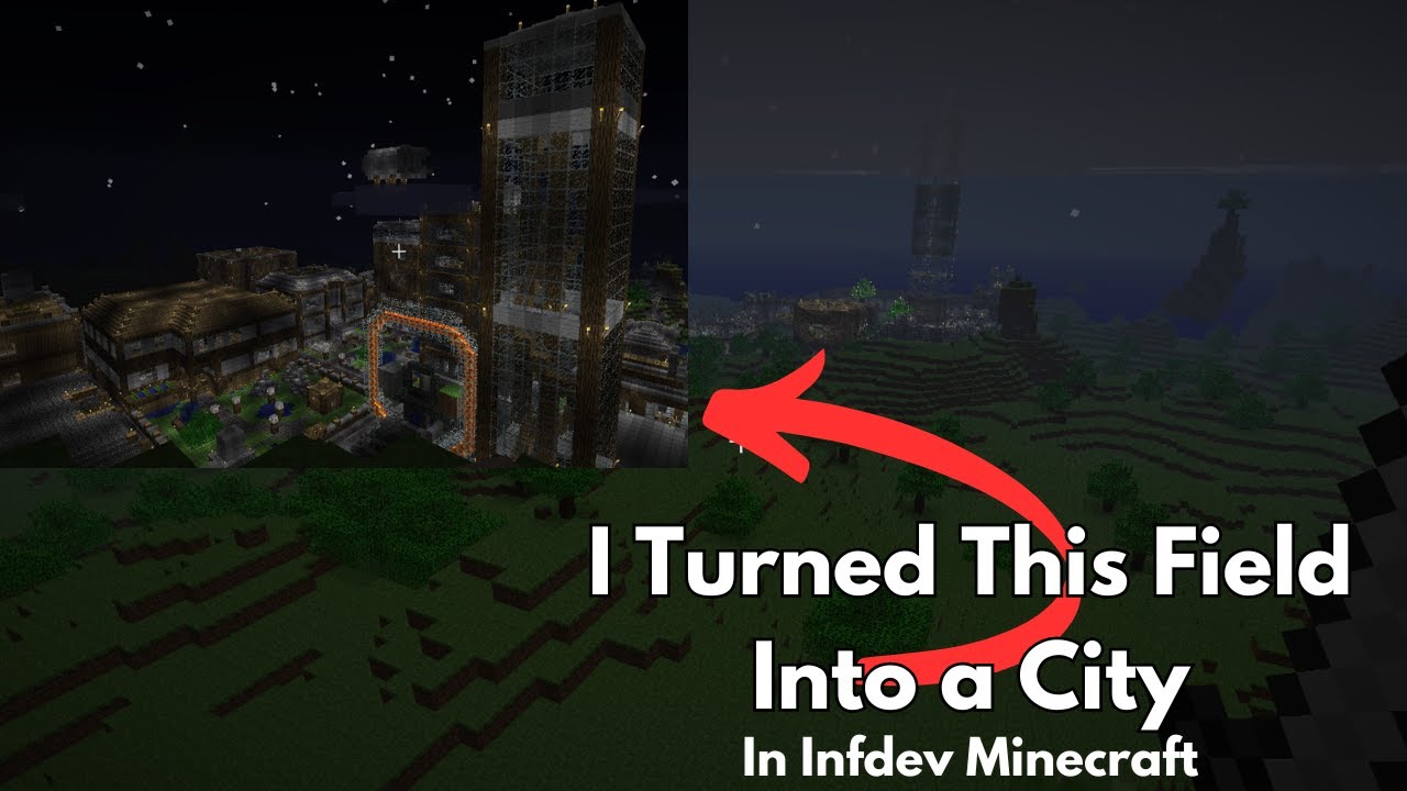 Going through my backups of my Minecraft Infdev world until my City is ...