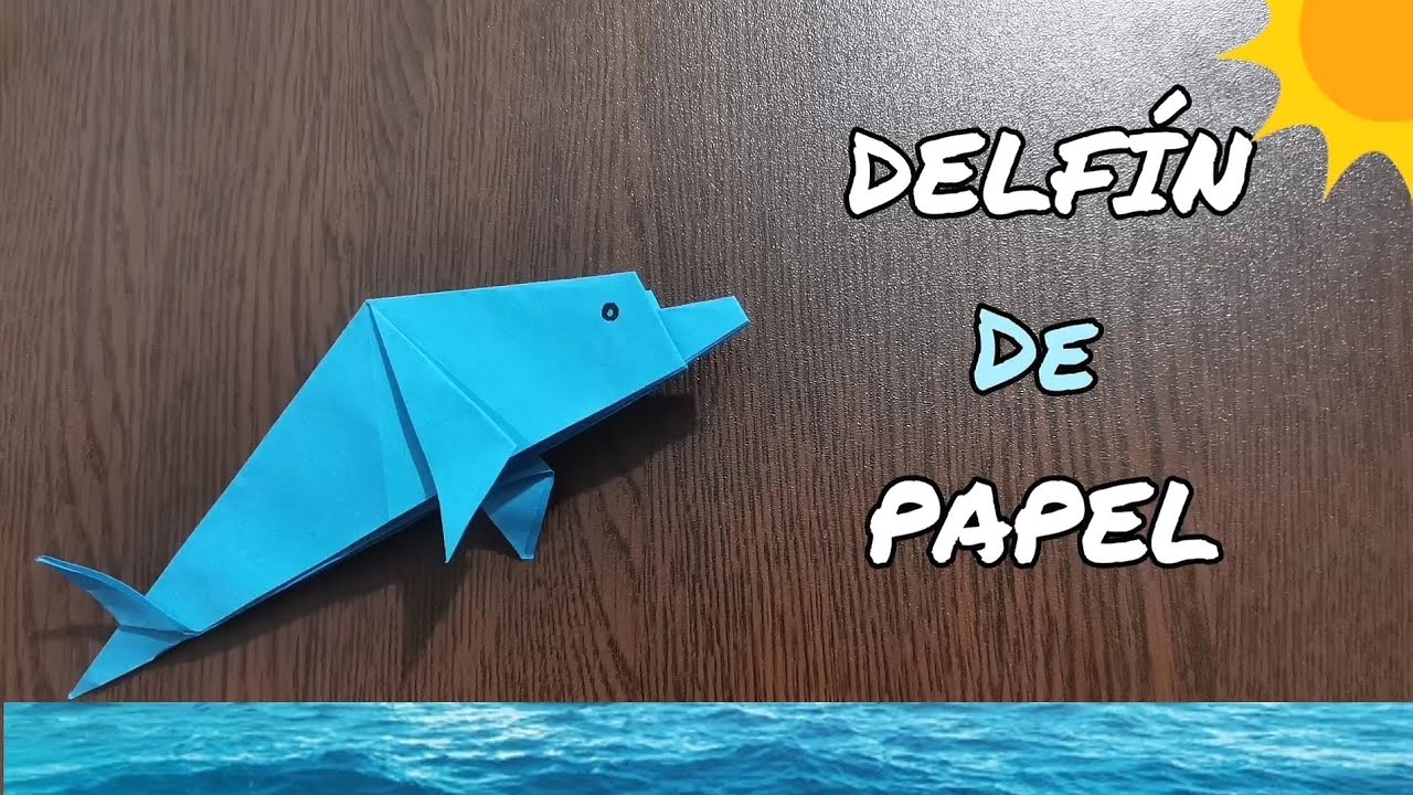 Como hacer un Delfín de Origami papel - origami dolphin - YouTube