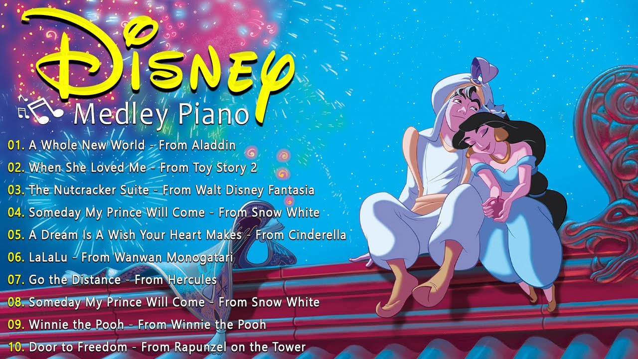 Disney Piano Music Collection 🍀 The Best Disney Relaxing Playlist ...