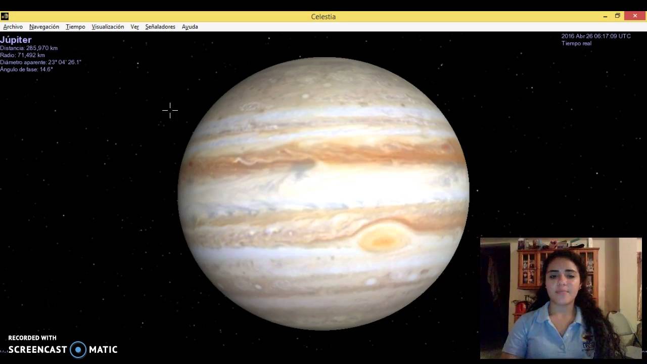Software educativo Celestia - YouTube
