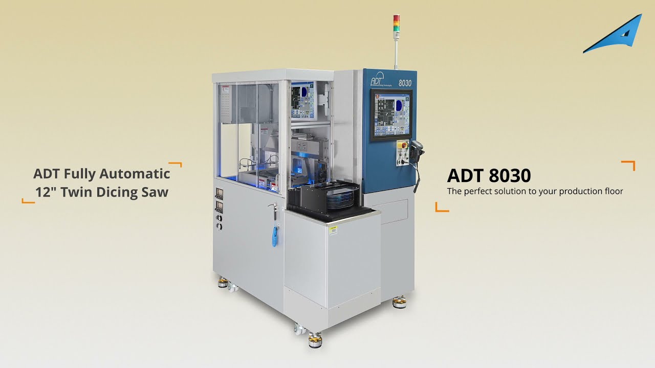 ADT 8030 - Fully Automatic 12" Twin Dicing Machine - YouTube