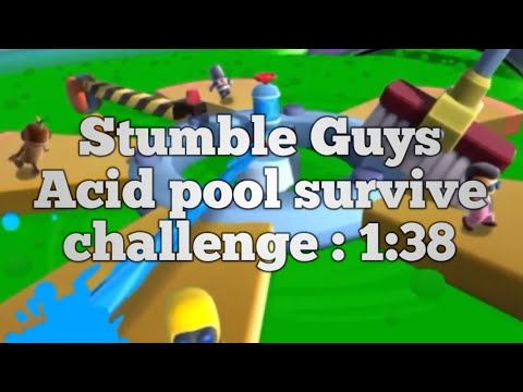Stumble Guys Acid Pool Map duo survive challenge #STGAcidPool # ...