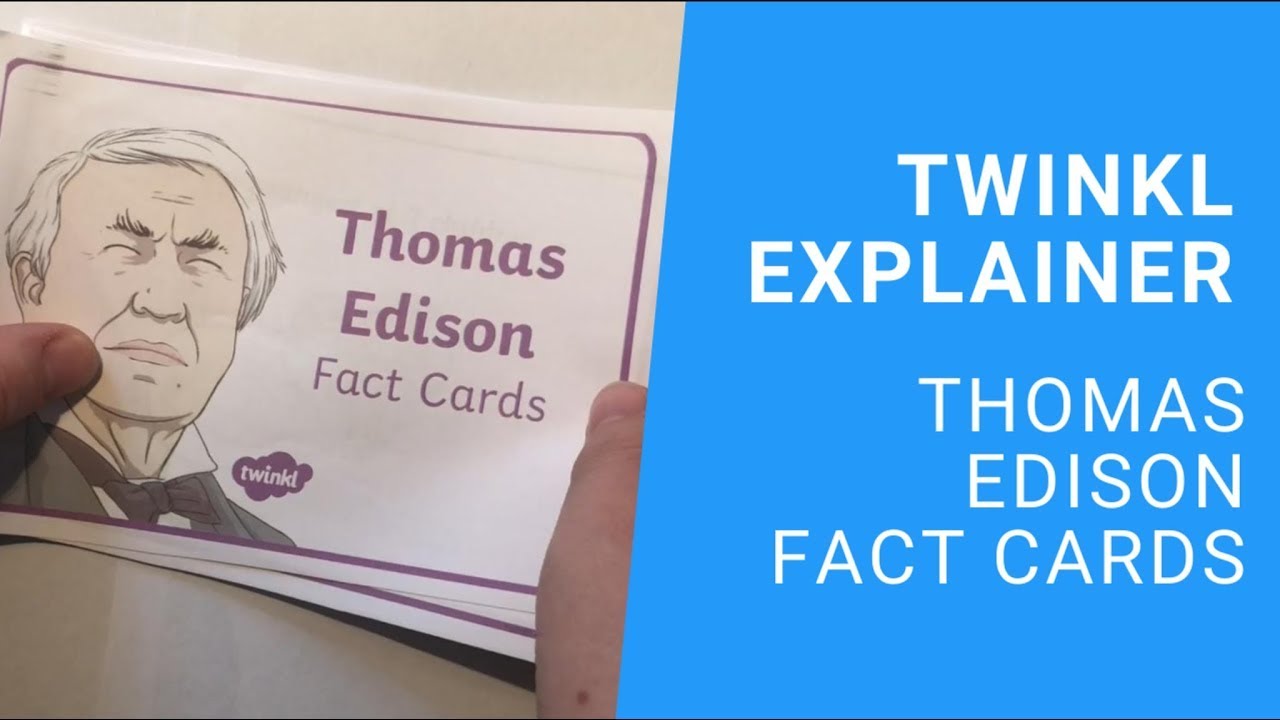 KS2 English/History: How to use Thomas Edison Fact Cards - YouTube